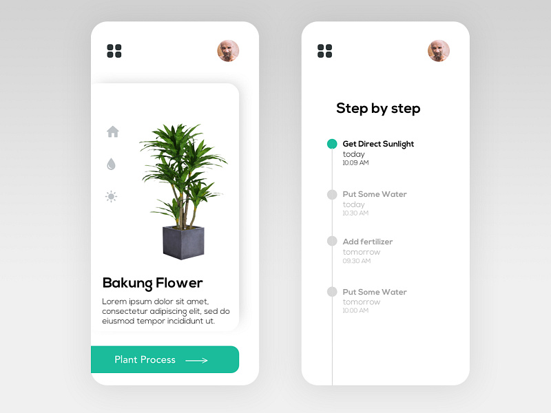 Flower plant application by Hendra Trisnayadi on Dribbble