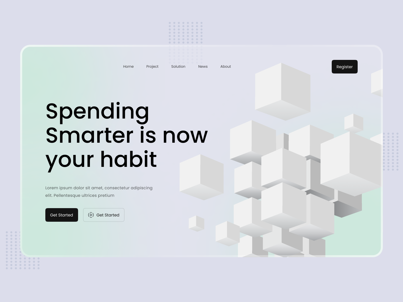 E-commerce web Header by The D Squad on Dribbble