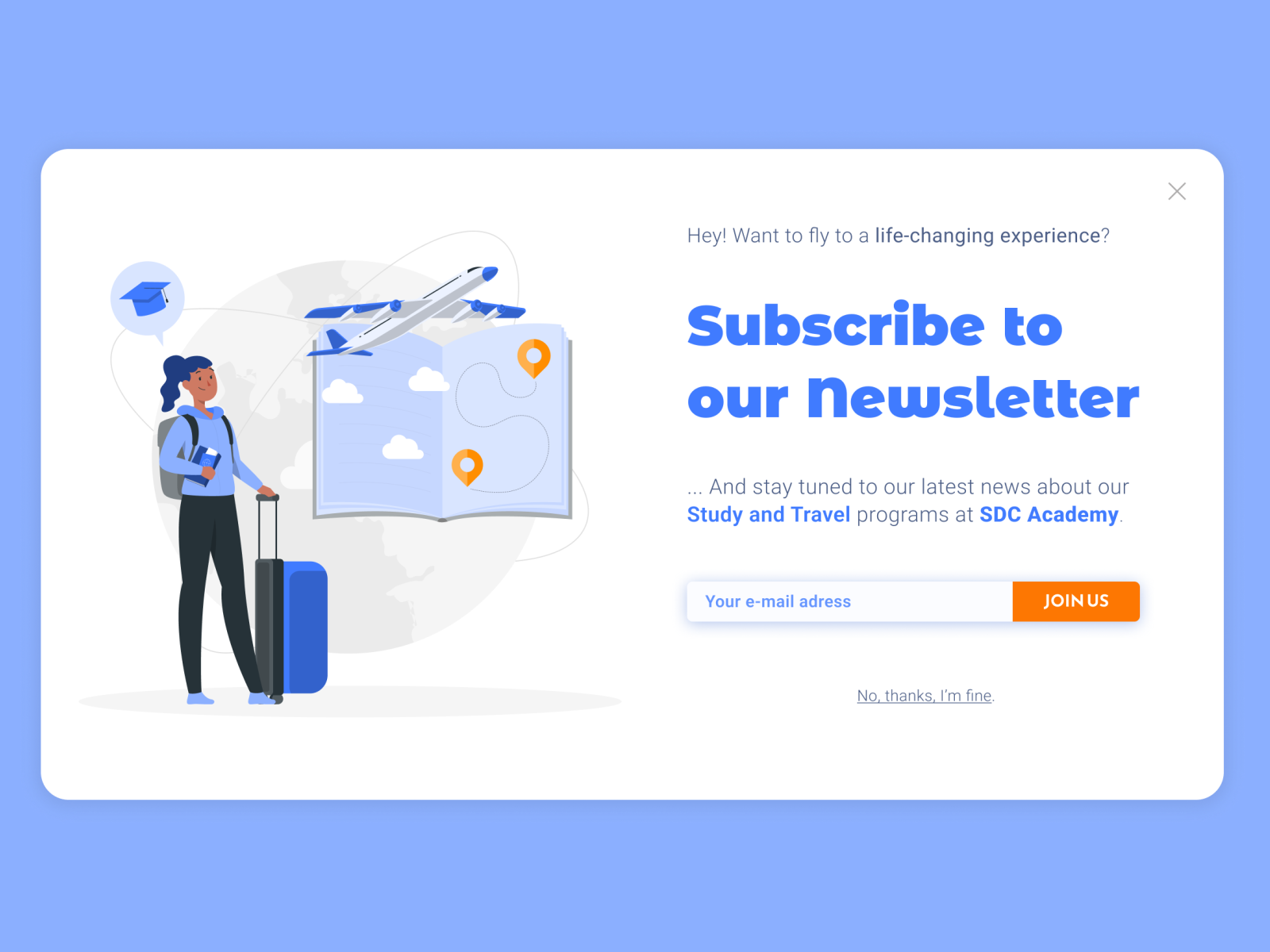Desktop Overlay | Sign Up by Natalia Morello on Dribbble
