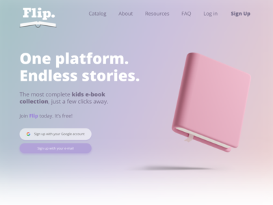 Desktop Landing Page | Home page Web page UI by Natalia Morello on Dribbble