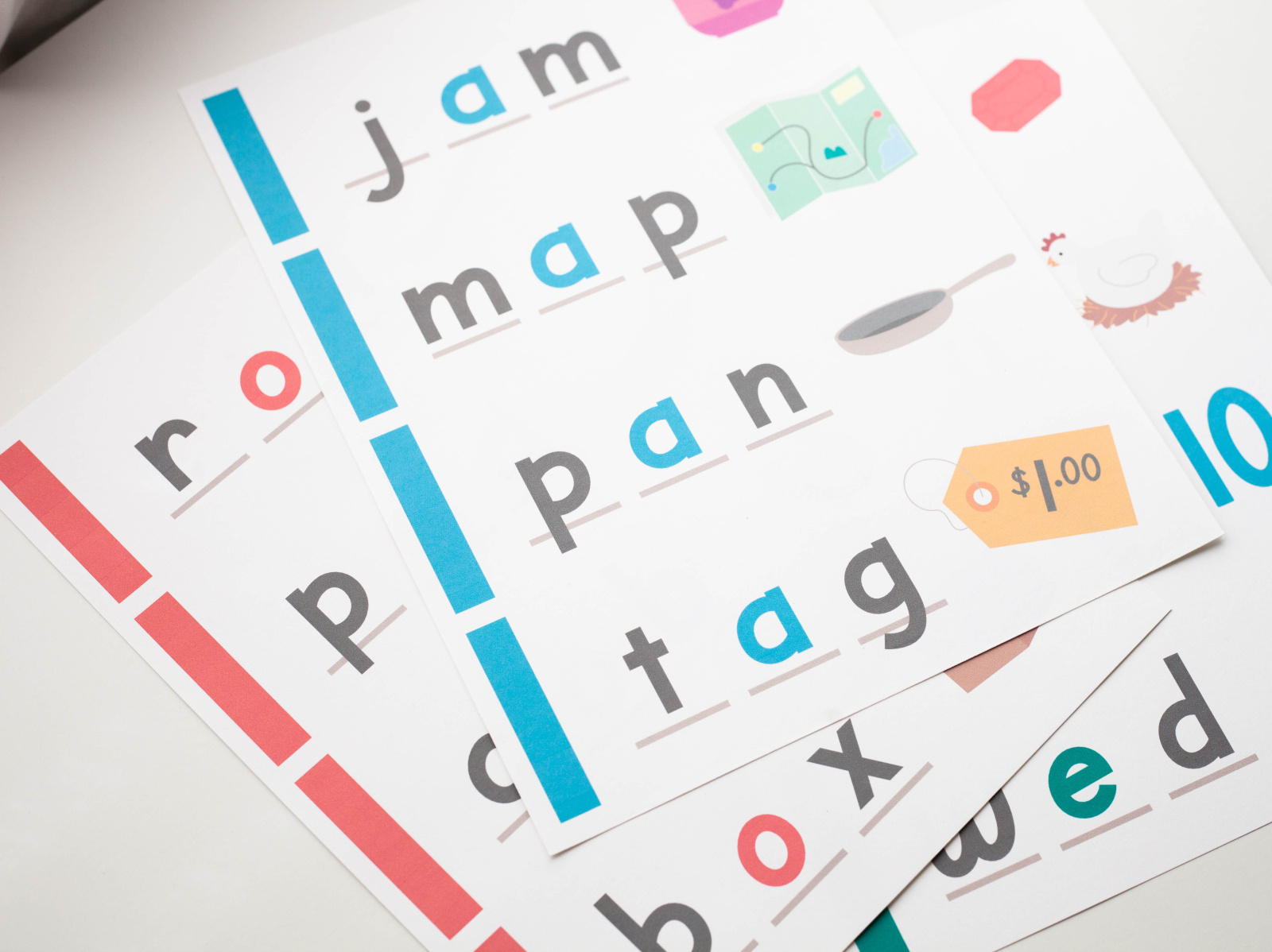 CVC Flashcards by Katie Strobehn on Dribbble
