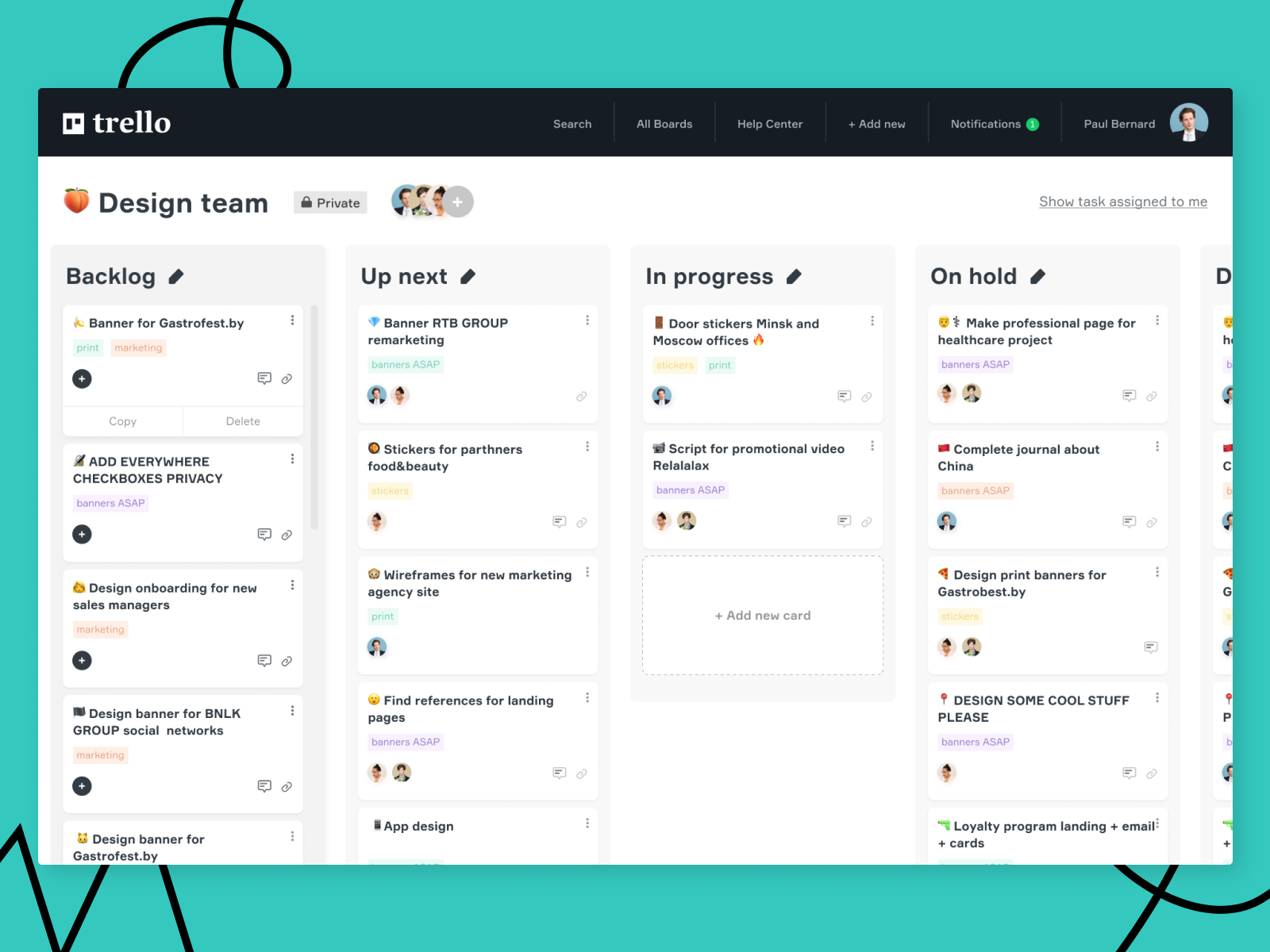 Trello redesign concept by Anna W on Dribbble