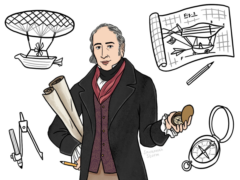 George Cayley Historical Character Illustration by Savannah Storm on ...