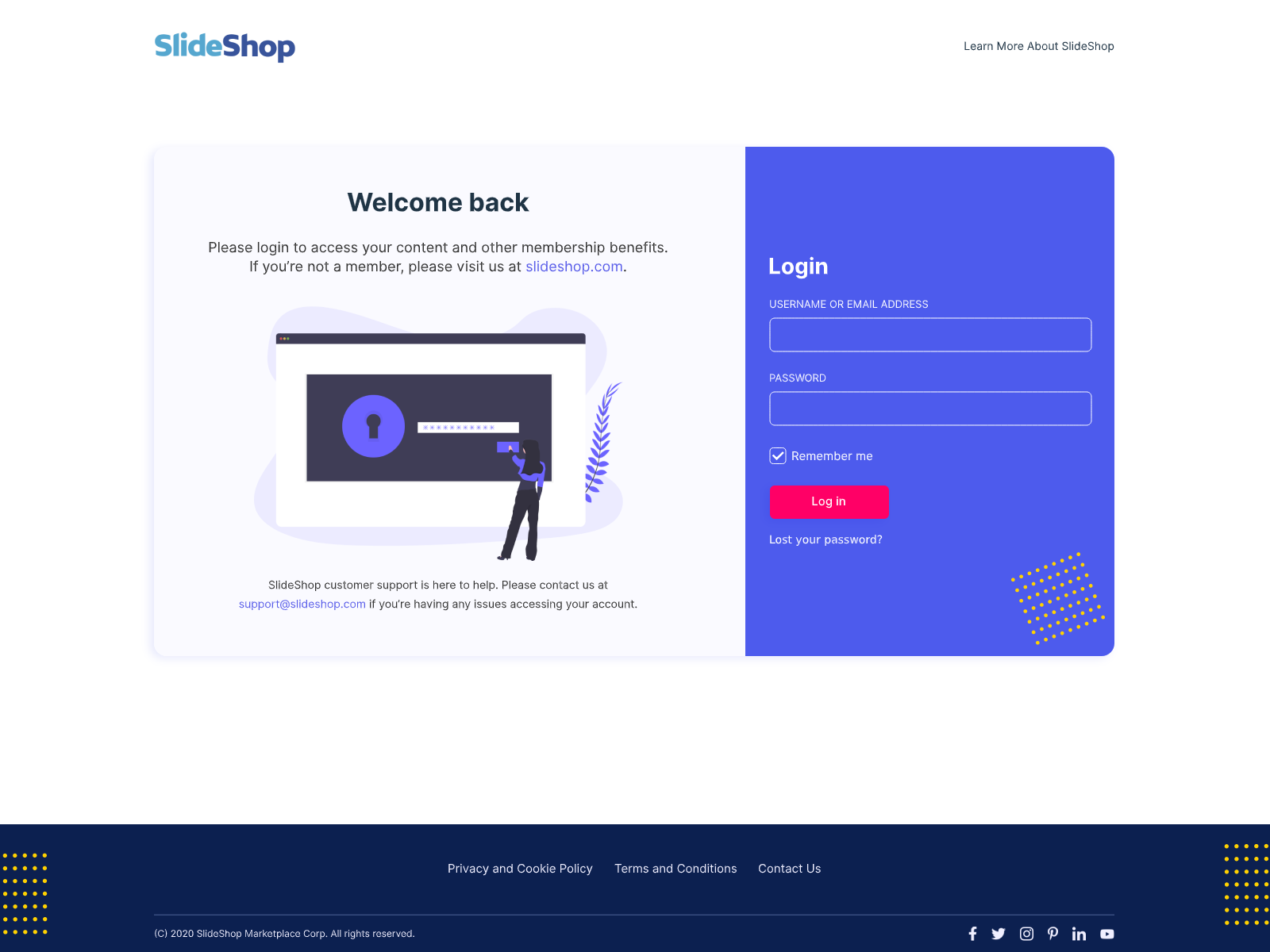 Login page layout by Sajedeh Gooklani on Dribbble