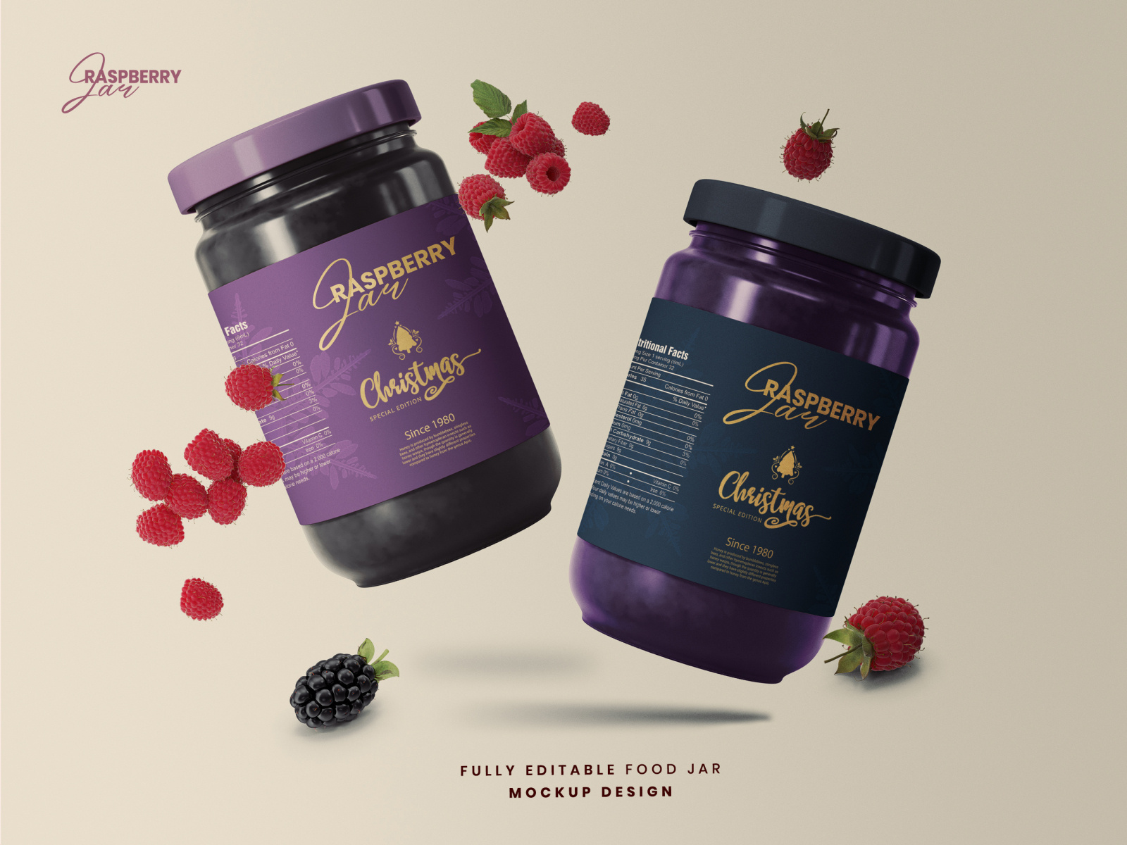 Jam Jelly Packaging product 3D Mockup Design by Saqib Hussain on Dribbble
