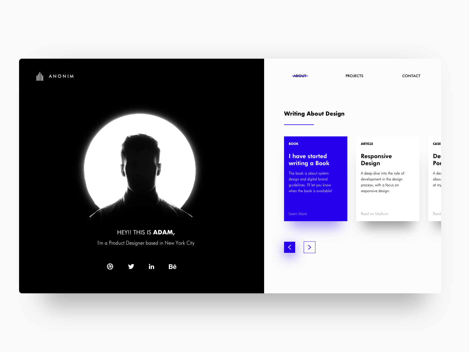 Anonim by Ashutosh Nirwan for Nickelfox - UI/UX Design on Dribbble