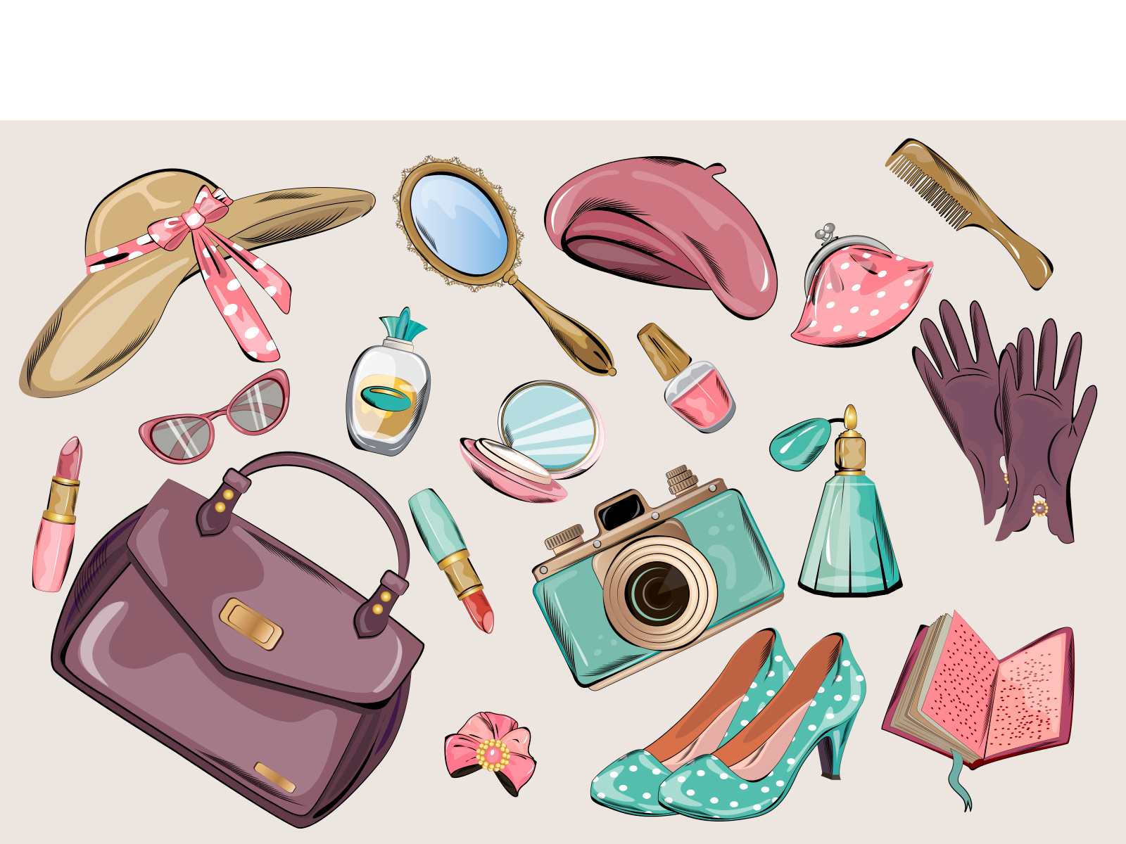accessories vintage by Veronika on Dribbble