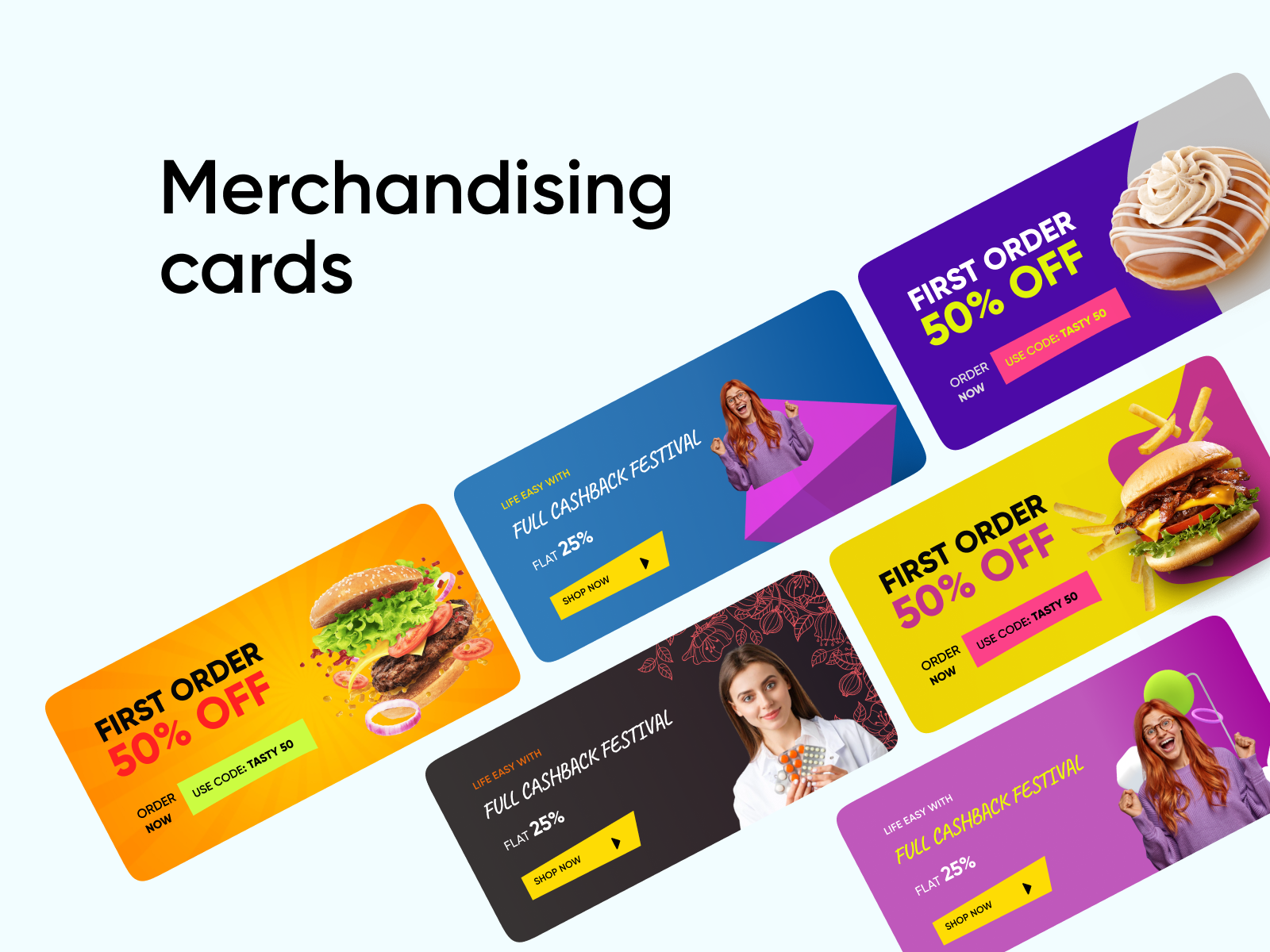 Merchandising Cards-Food & Pharmacy Mobile apps by Sajith Surendran on ...