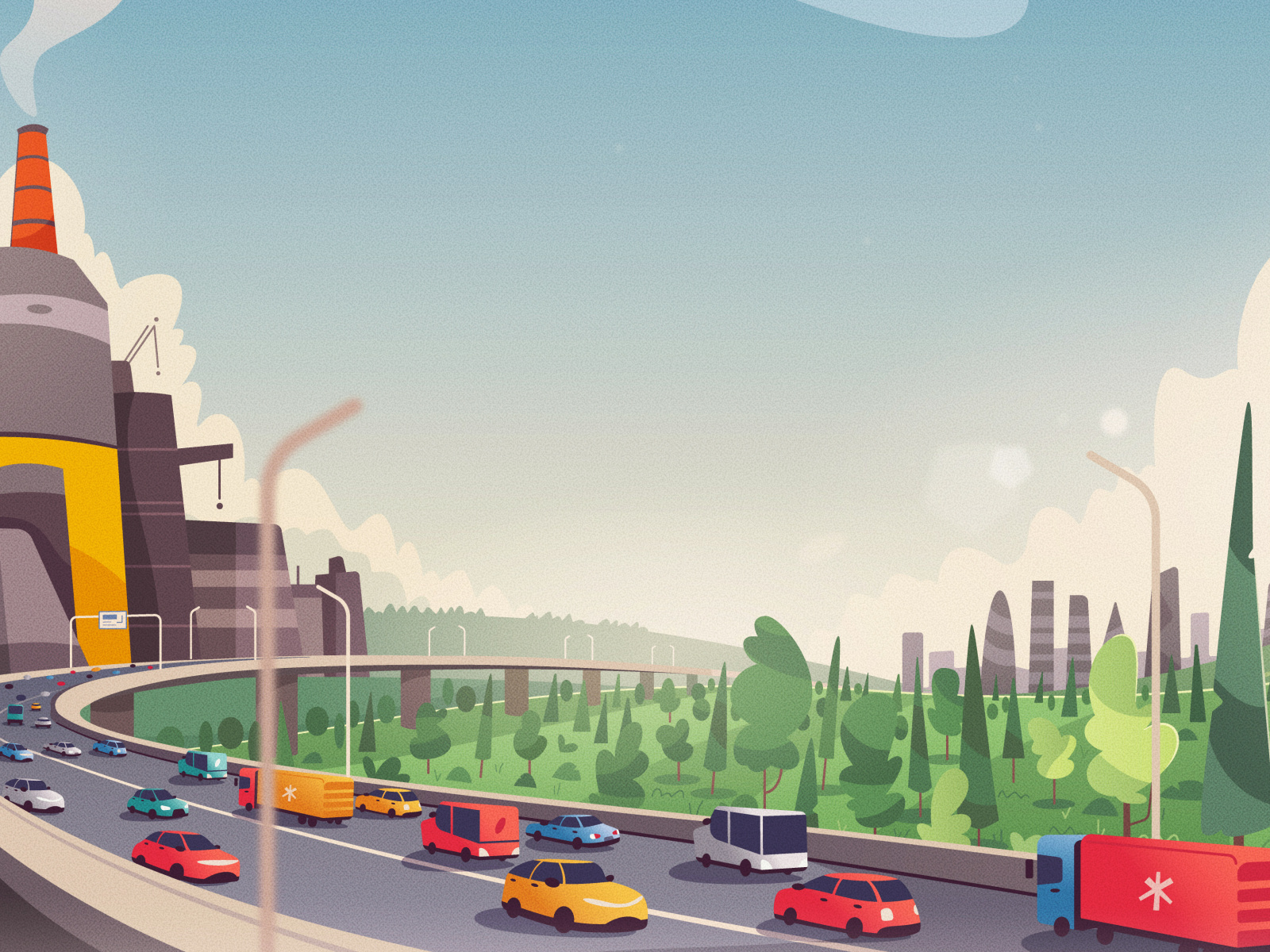 Highway by Dima Moiseenko on Dribbble