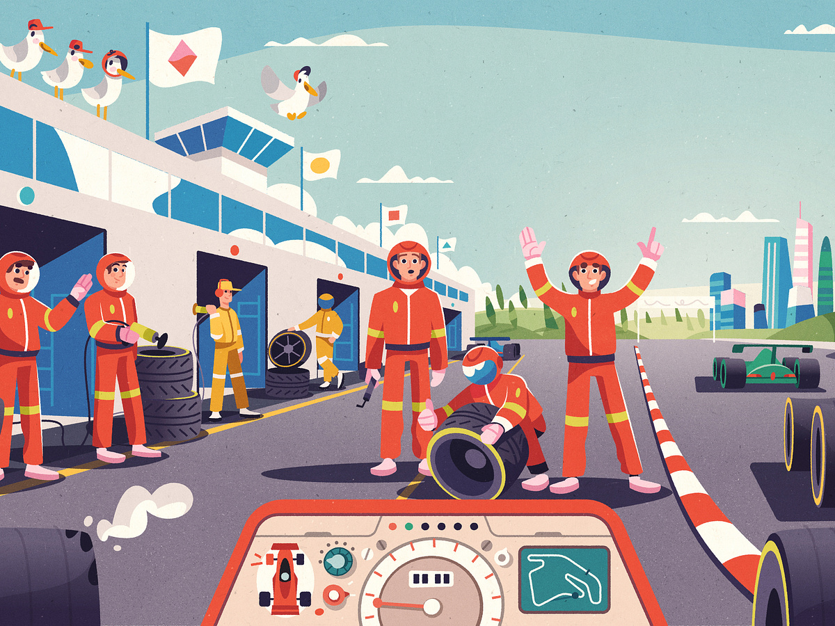 Pit Stop by Dima Moiseenko on Dribbble