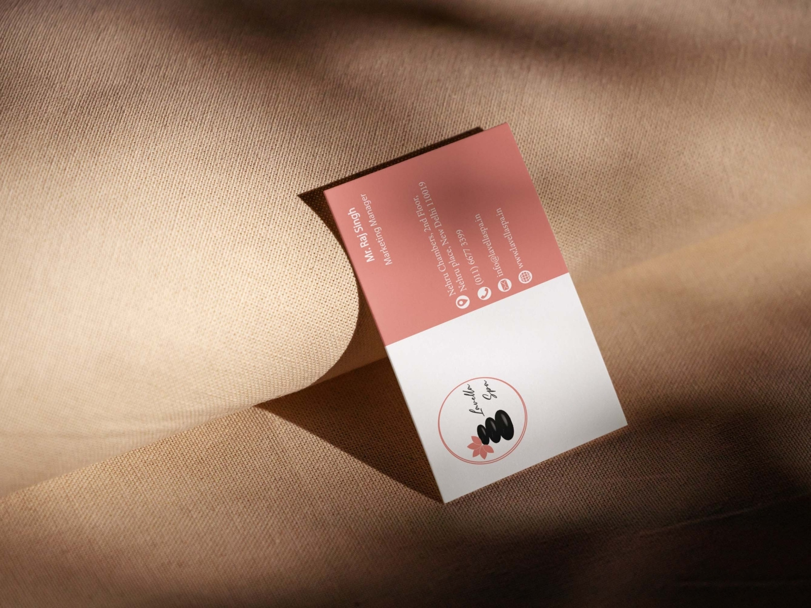 Visiting card design for an imaginary Spa brand by Himanshi Bafna on ...