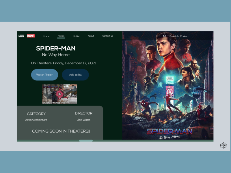 Movie Website UI. by Tushar Rao on Dribbble