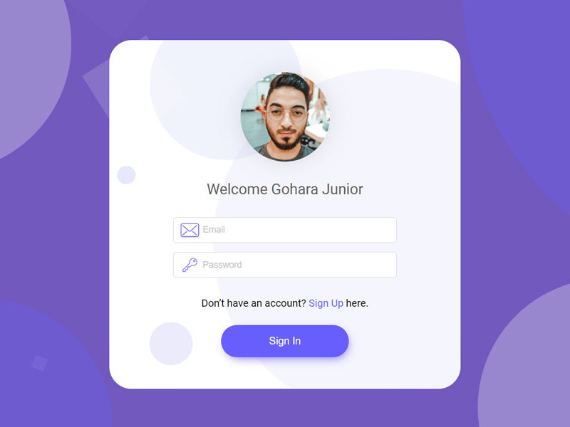Animated Login Form by Gohara on Dribbble