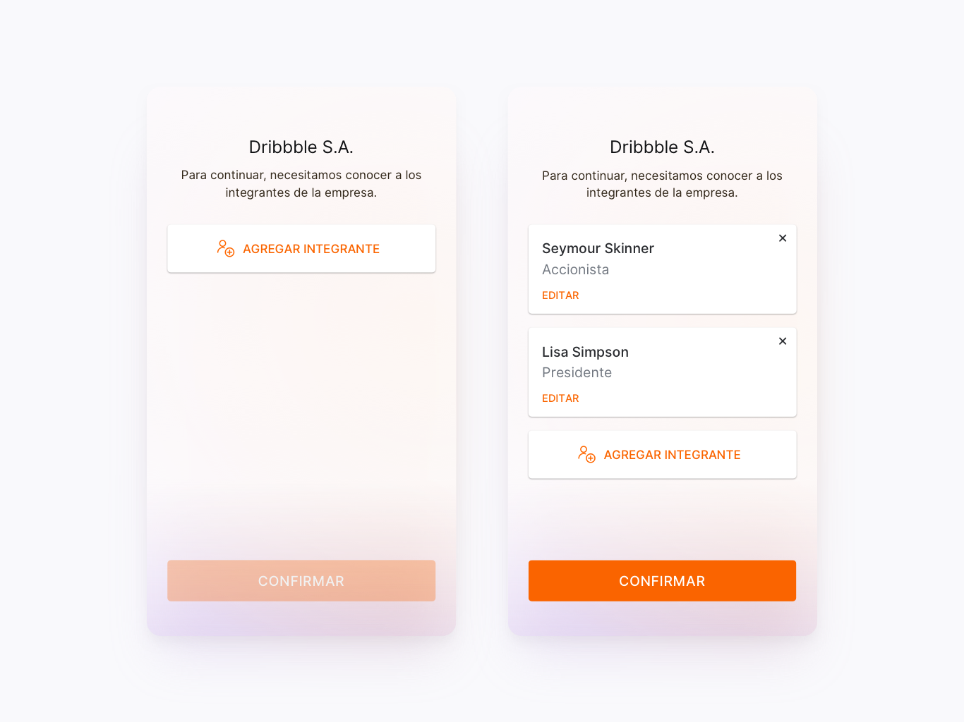 Add members by Lucia Robleda on Dribbble