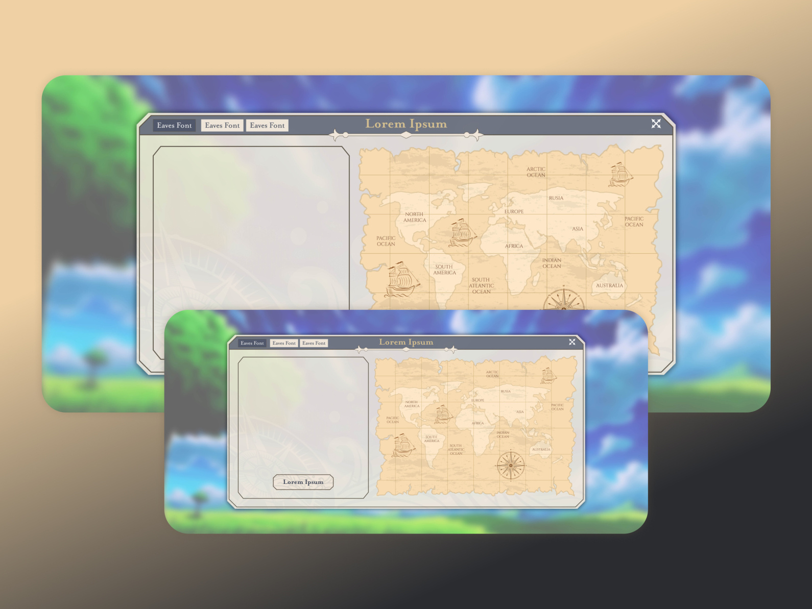 Rpg Ui Style By Kharis Theo On Dribbble