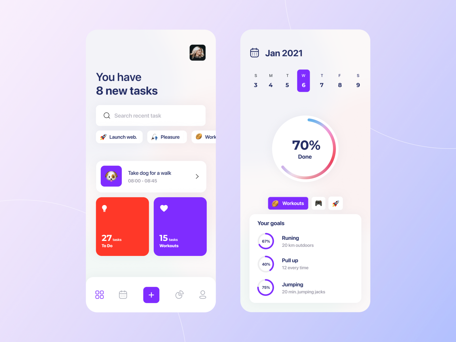 Task App By Rovshen On Dribbble