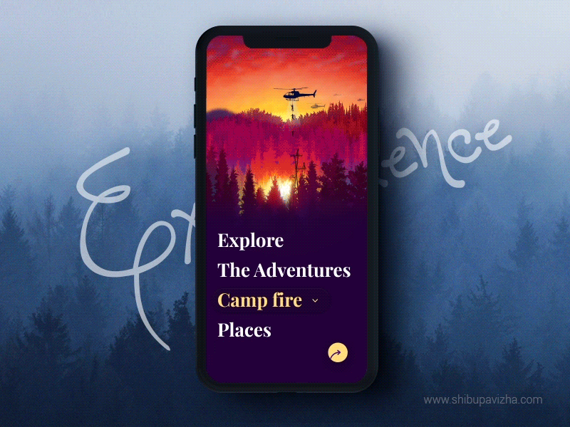 App for Exploring Adventurous Places by Shibupavizha George on Dribbble