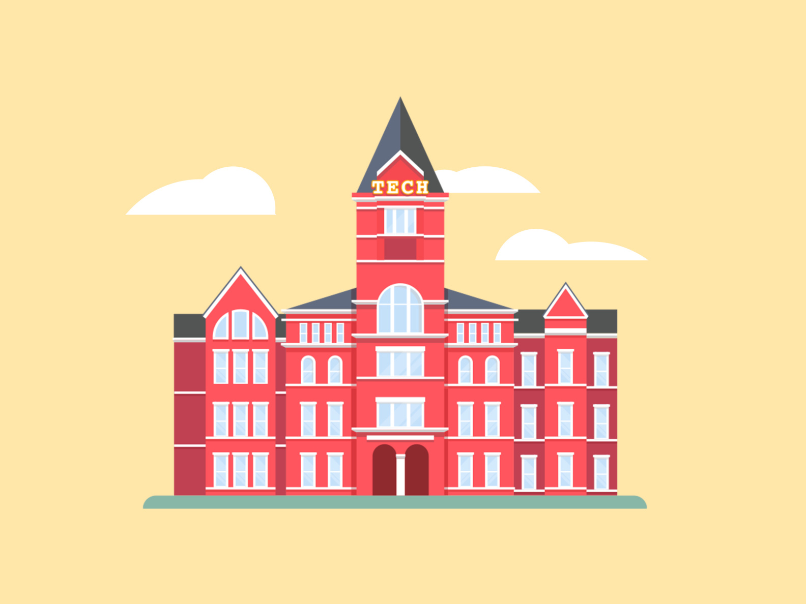 Tech Tower @ Georgia Tech by Shuyi Wang on Dribbble