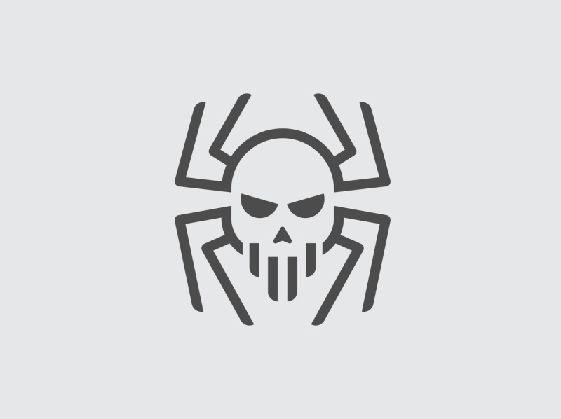 Spider Skull Logo For Sale by Pixes on Dribbble