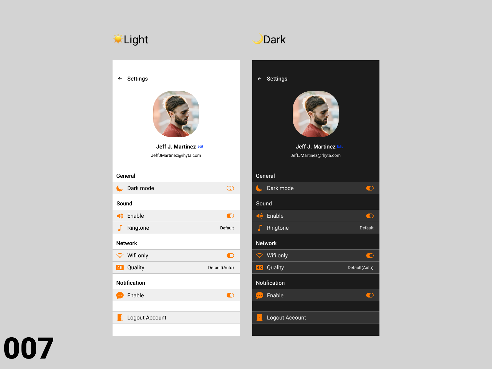 Daily UI #007 - Setting by Yehtse Lin on Dribbble Daily UI #007 - Setting by Yehtse Lin on Dribbble