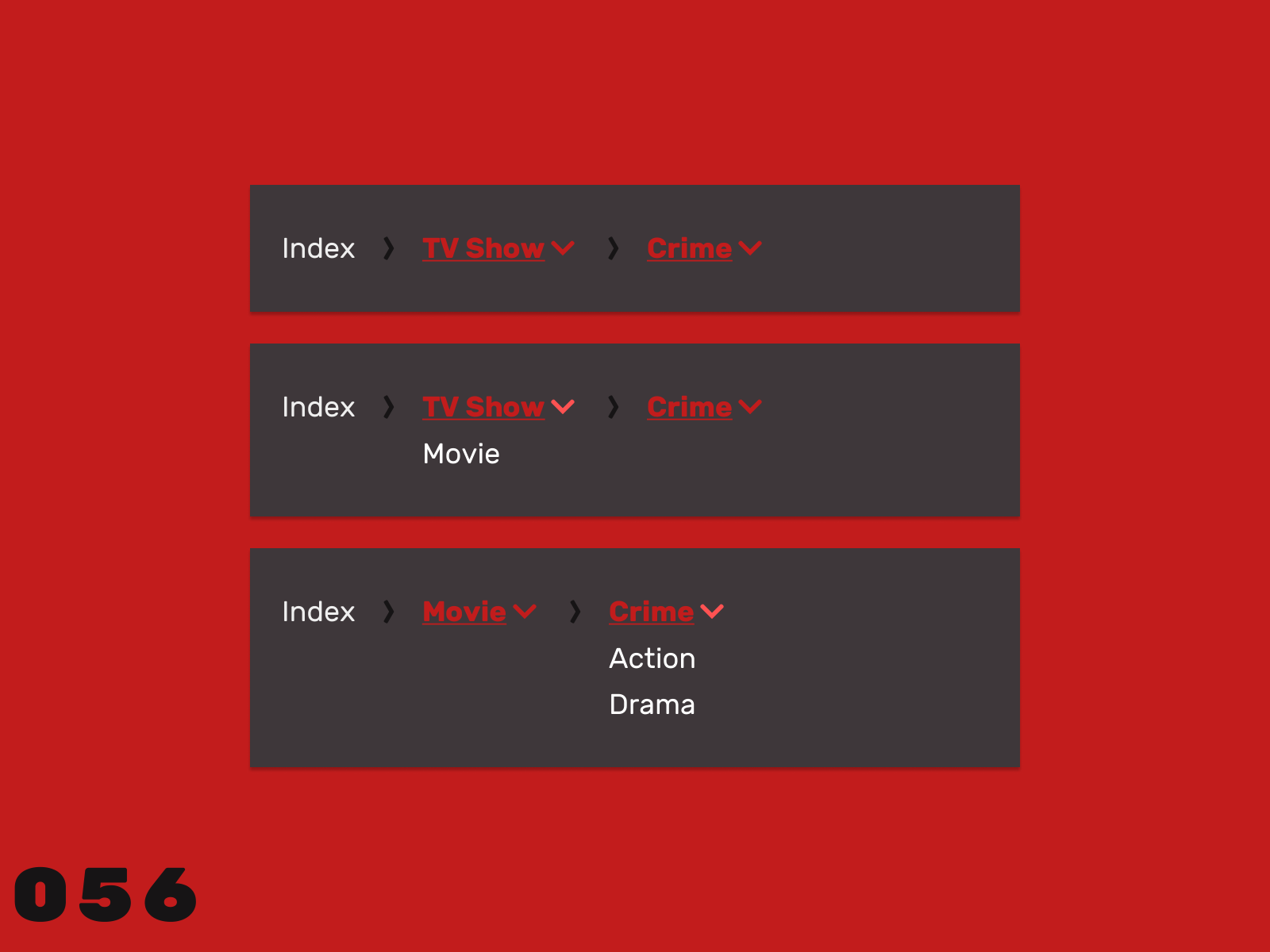 Daily UI #056 - Breadcrumbs by Yehtse Lin on Dribbble