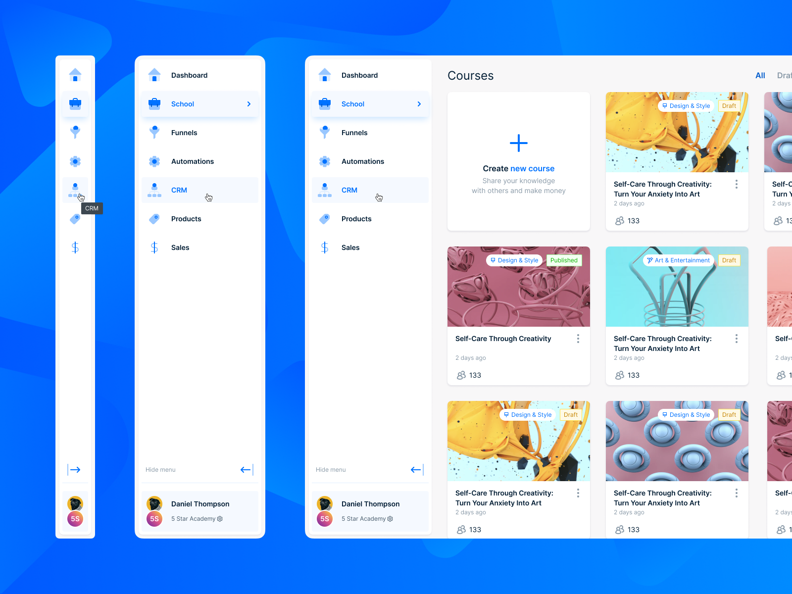 Sidebar Navigation by Russu Alexandr on Dribbble