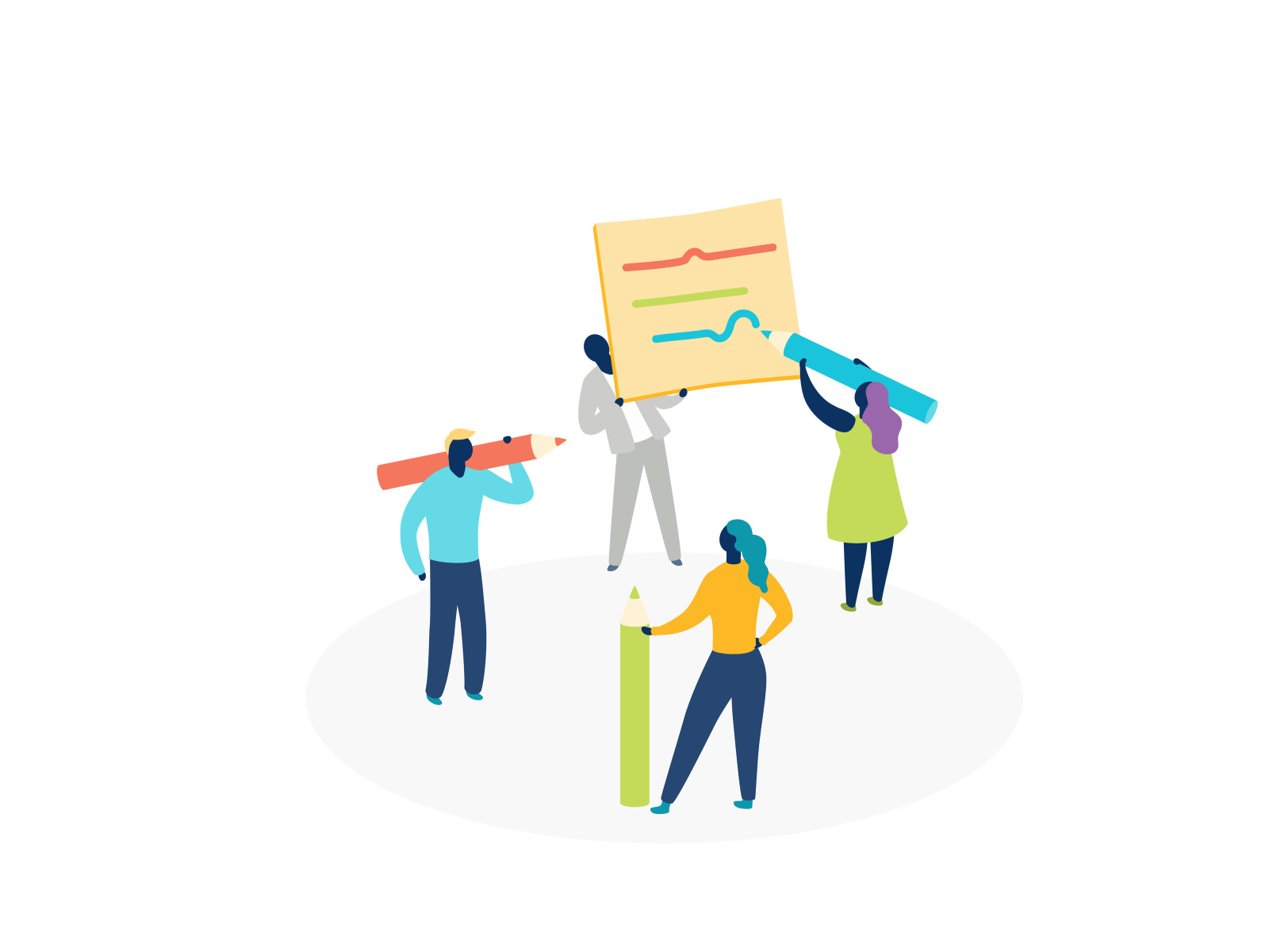 Teamwork by Barbara Fondrieschi on Dribbble