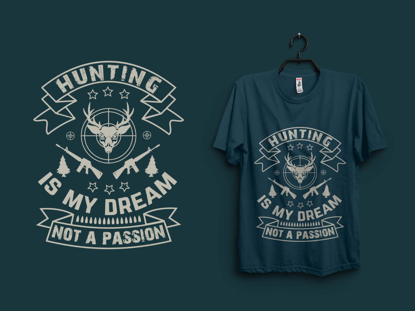 Hunting T-shirt Design by Xavier Anik Gomez on Dribbble