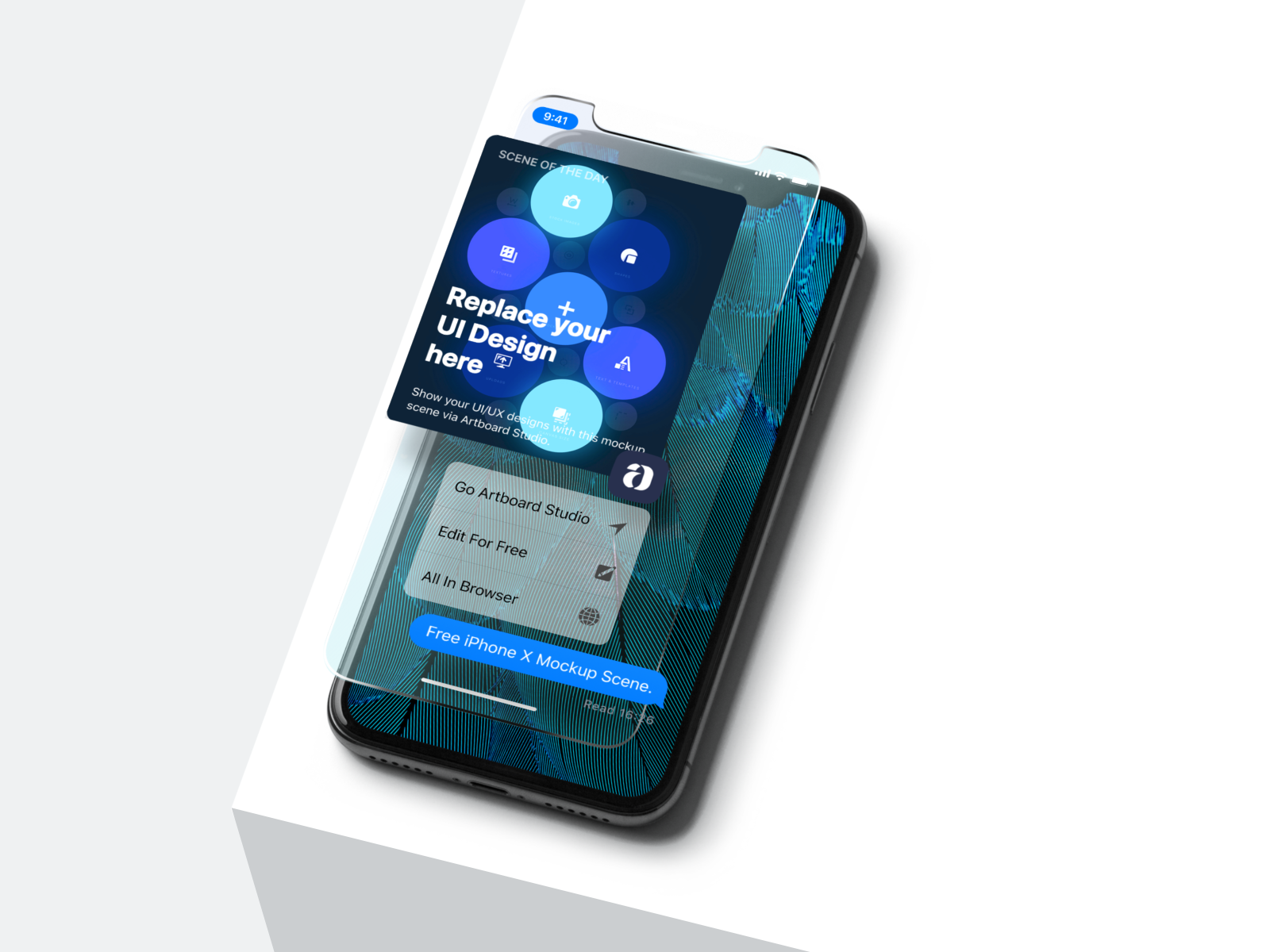 iPhone X UI Mockup by Yasir Ekinci on Dribbble