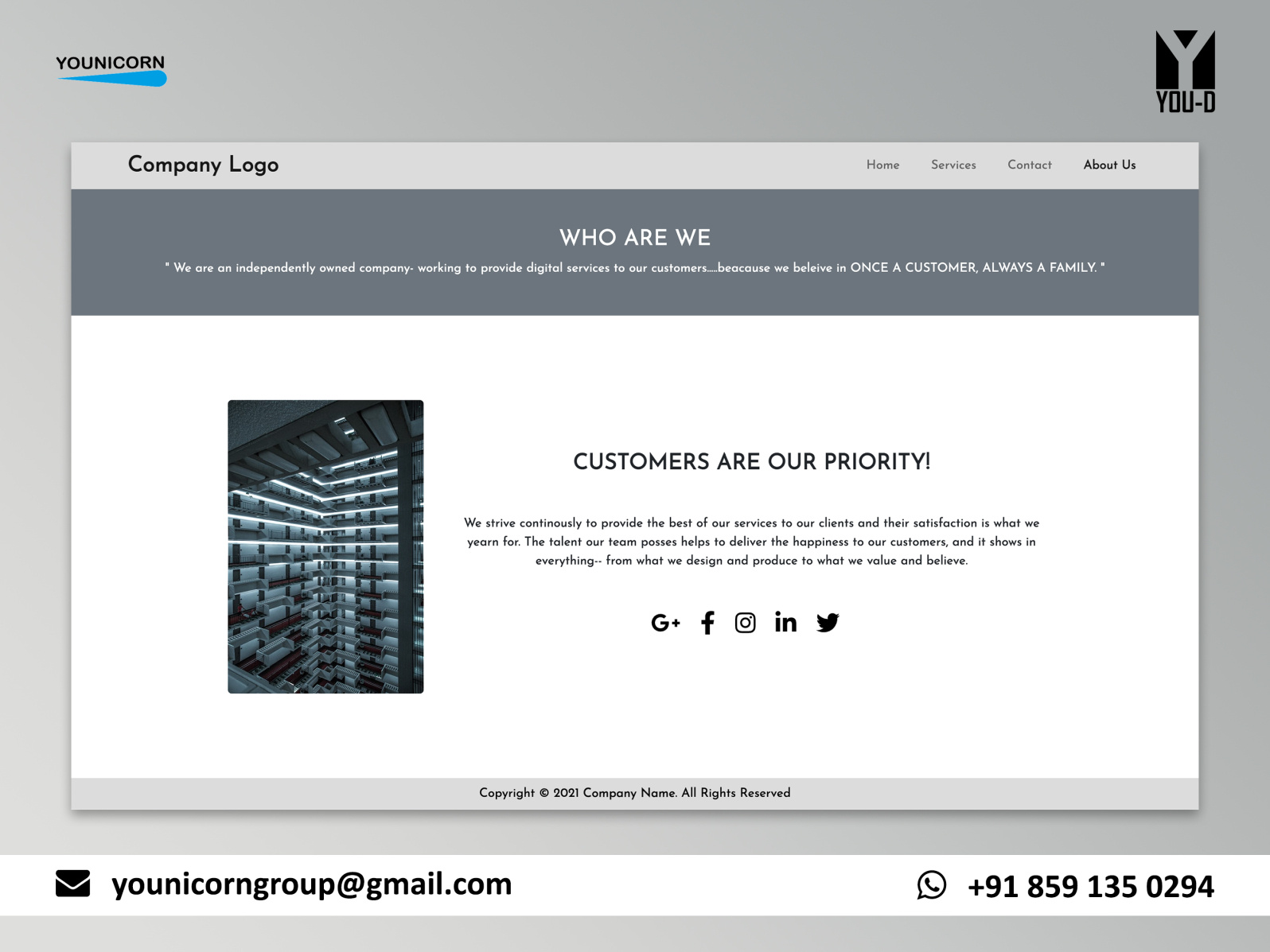 About Section by Saurav Ghag on Dribbble