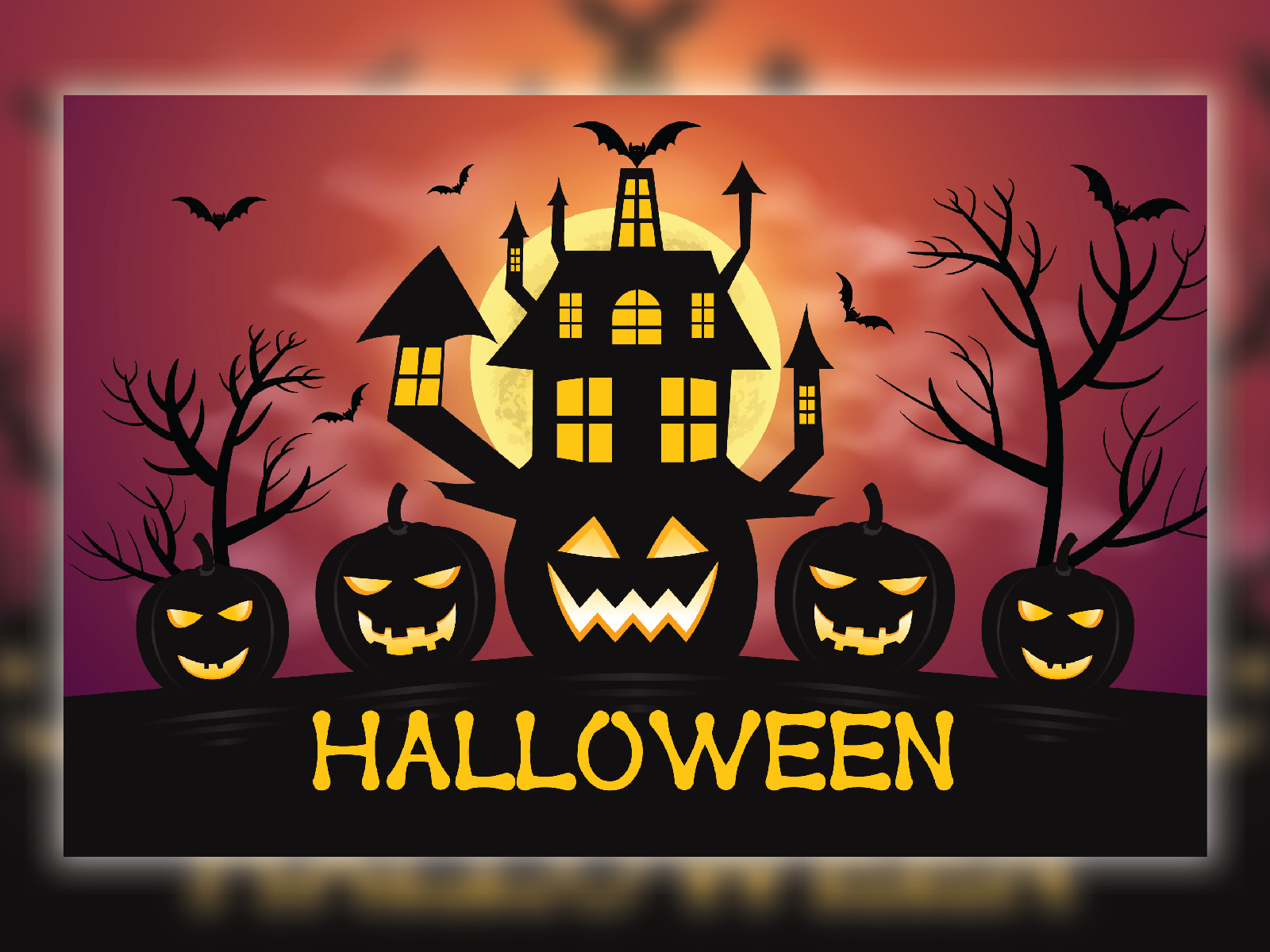 Horror Halloween Concept Vector Illustration by MONIR.PRO on Dribbble