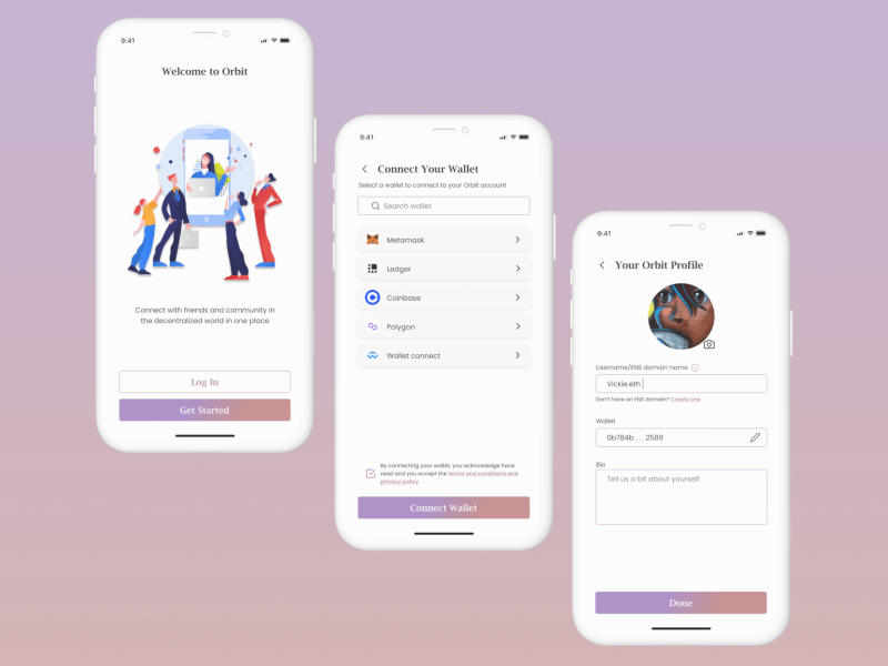Orbit Onboarding Screens by Victoria Akudo on Dribbble