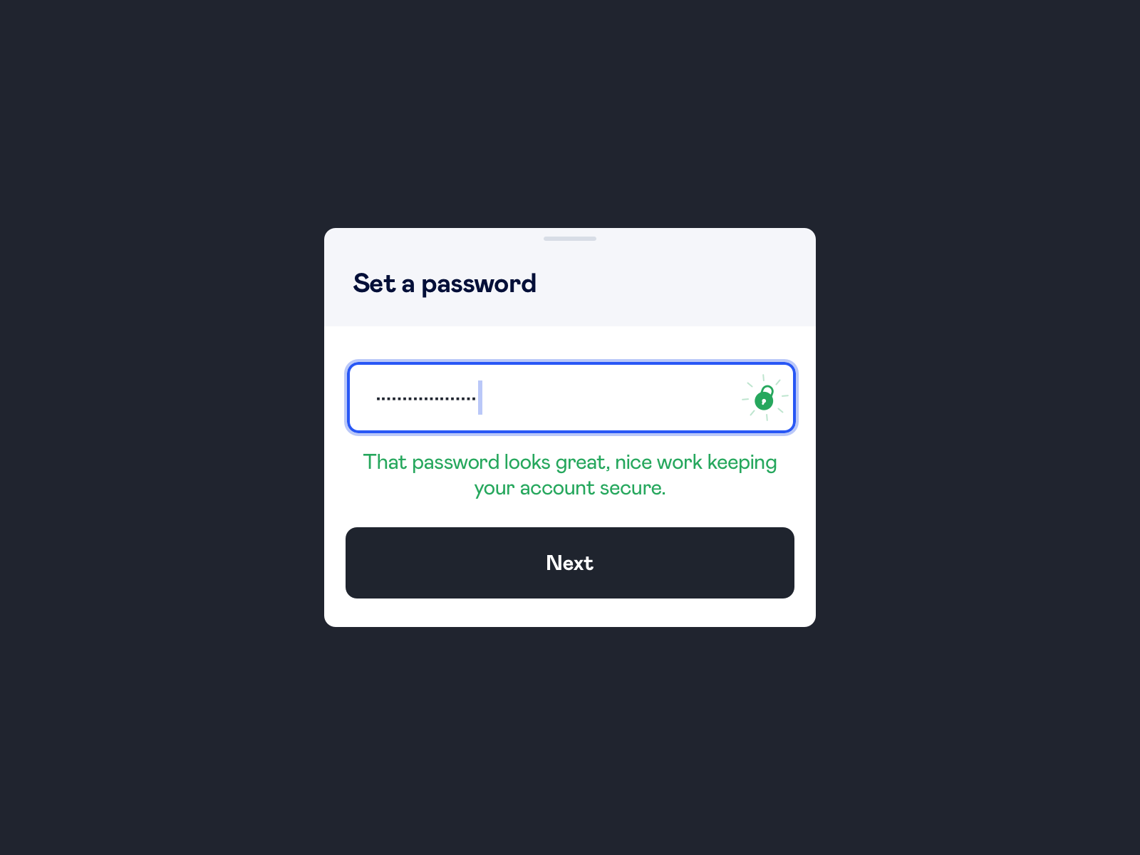Set password componet by 🇺🇦 Alex Nikiforov for Widr on Dribbble