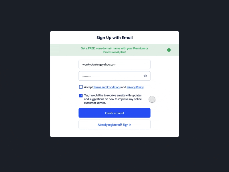 Form error by 🇺🇦 Alex Nikiforov on Dribbble