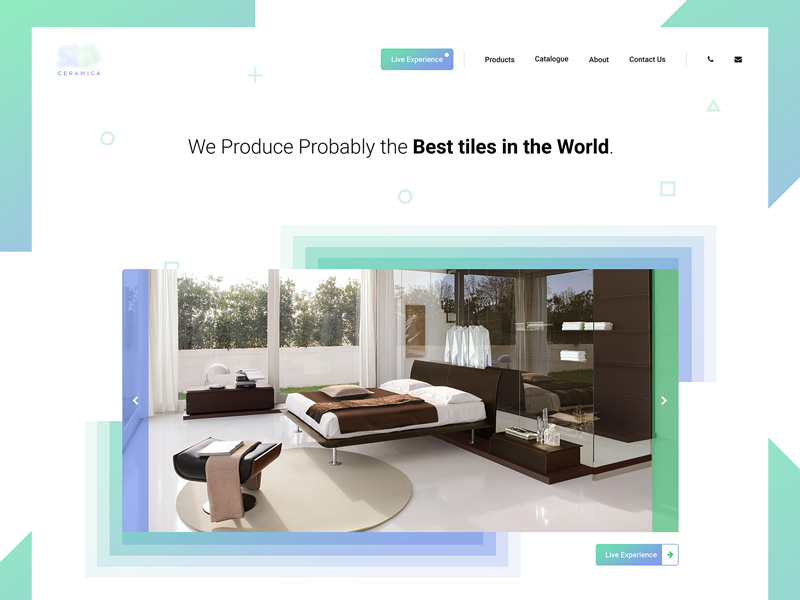 Landing Page for my Friend's Ceramic/Tiles Company by Arjun Patel on ...