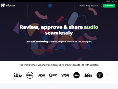 Video Review, Co Squarespace Landing page by Web Swatchers on Dribbble