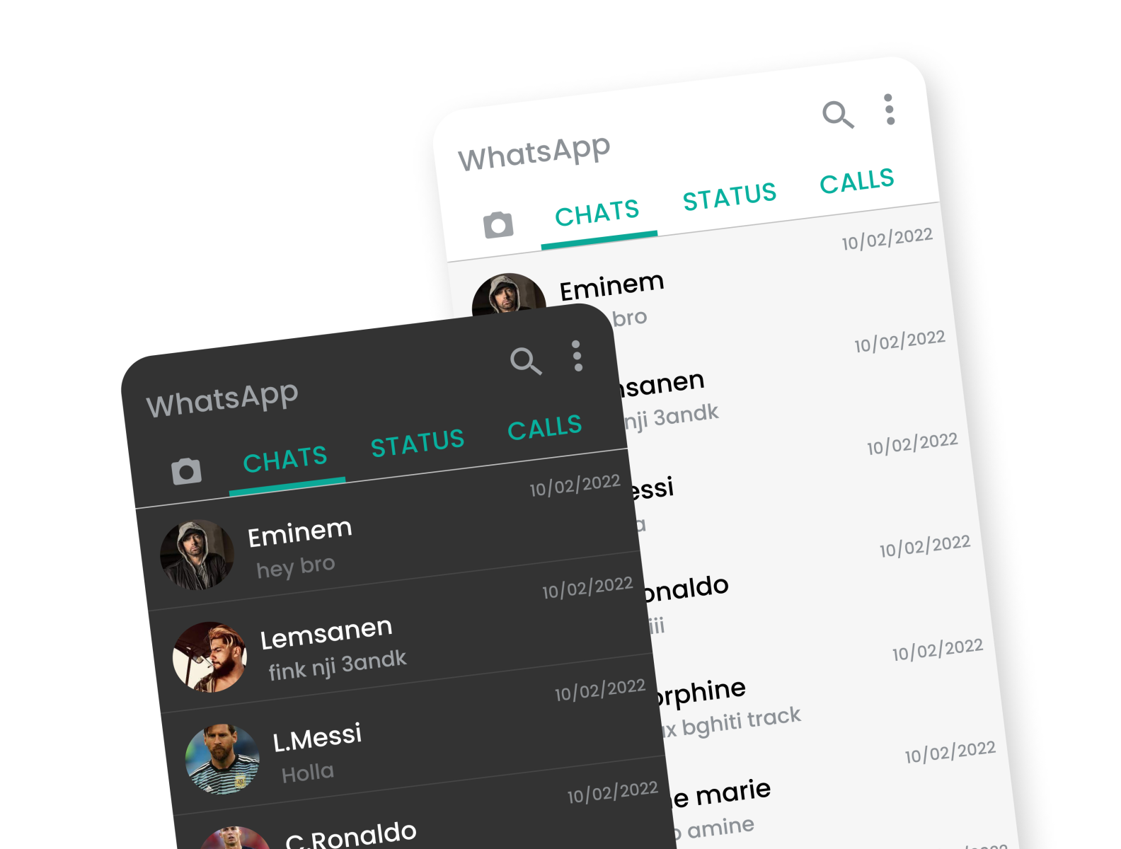 WhatsApp ui redesign by Amine Krari on Dribbble