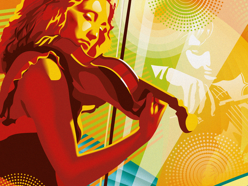 Violin by Aleksandr Solodkin on Dribbble