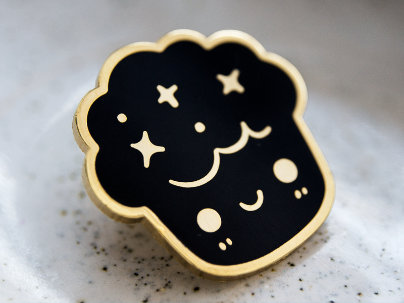 Muffin Enamel Pin by Kate Cooper on Dribbble