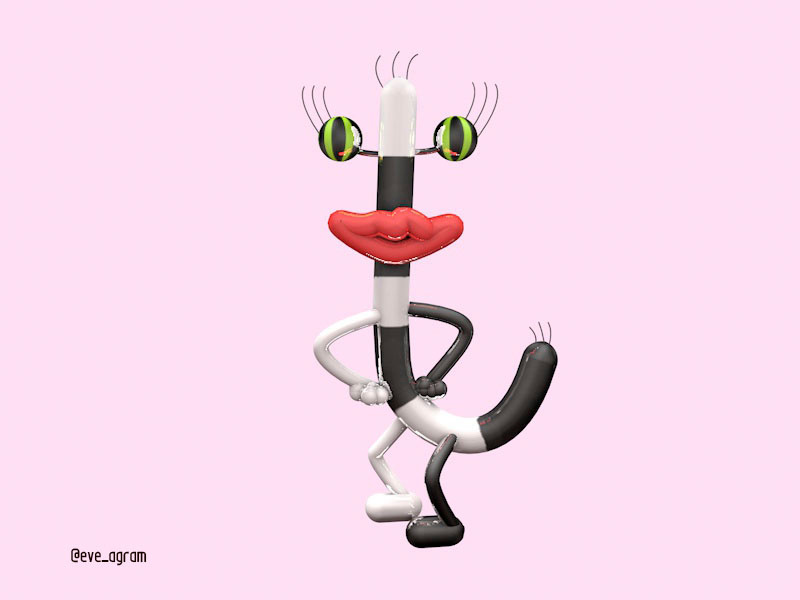 Oblina 3D by eve_agram on Dribbble