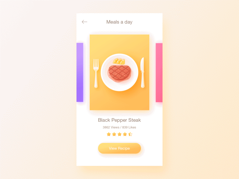 Food App by uiking on Dribbble