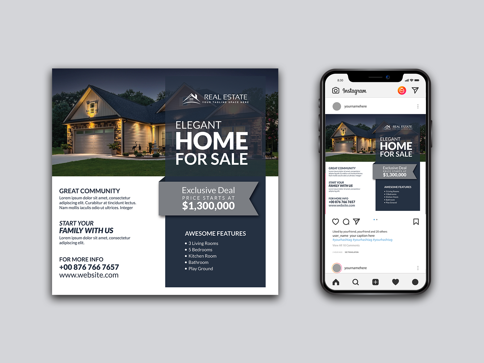 Real Estate Post Design / Social Media Post Design by Ripon Kumar Paul ...