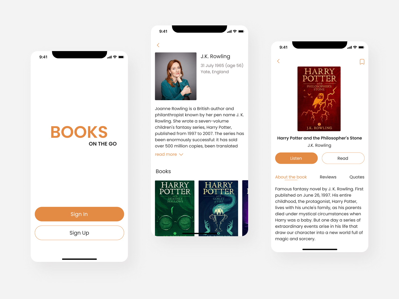 Reading and Listening Books App by Anna Smolenskaya-Odintsova on Dribbble