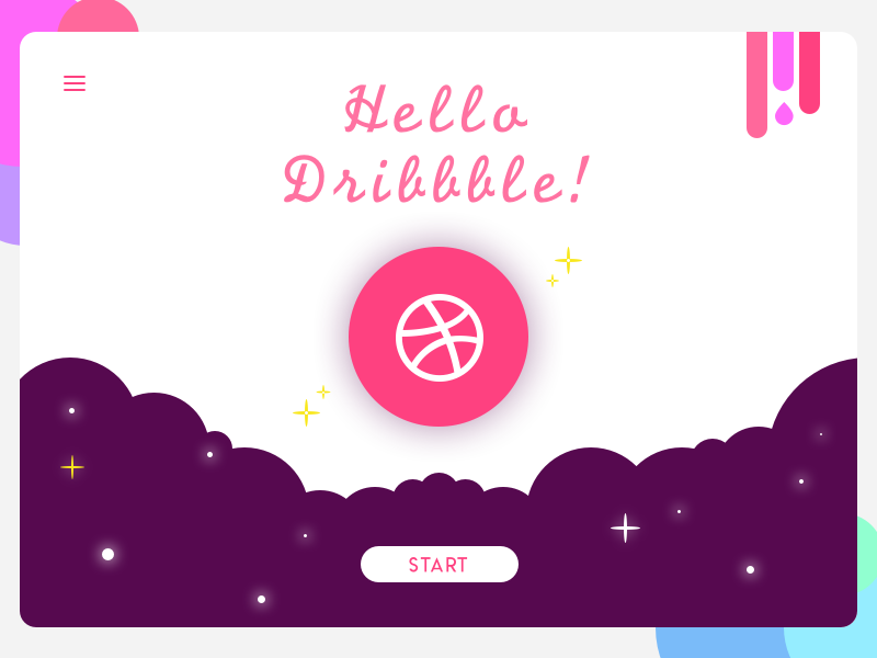 Hello Dribbble by Lorenzo Bellucci on Dribbble