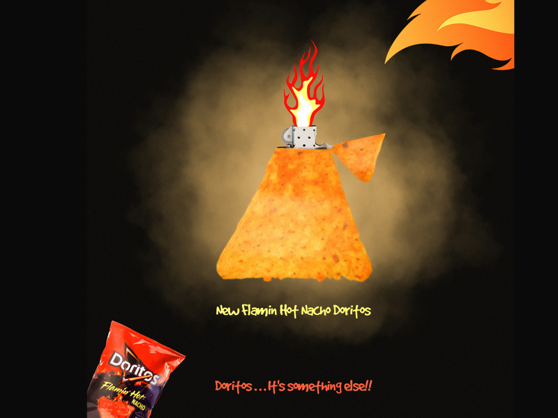 Flamin hot Doritos poster by rahil kamal on Dribbble