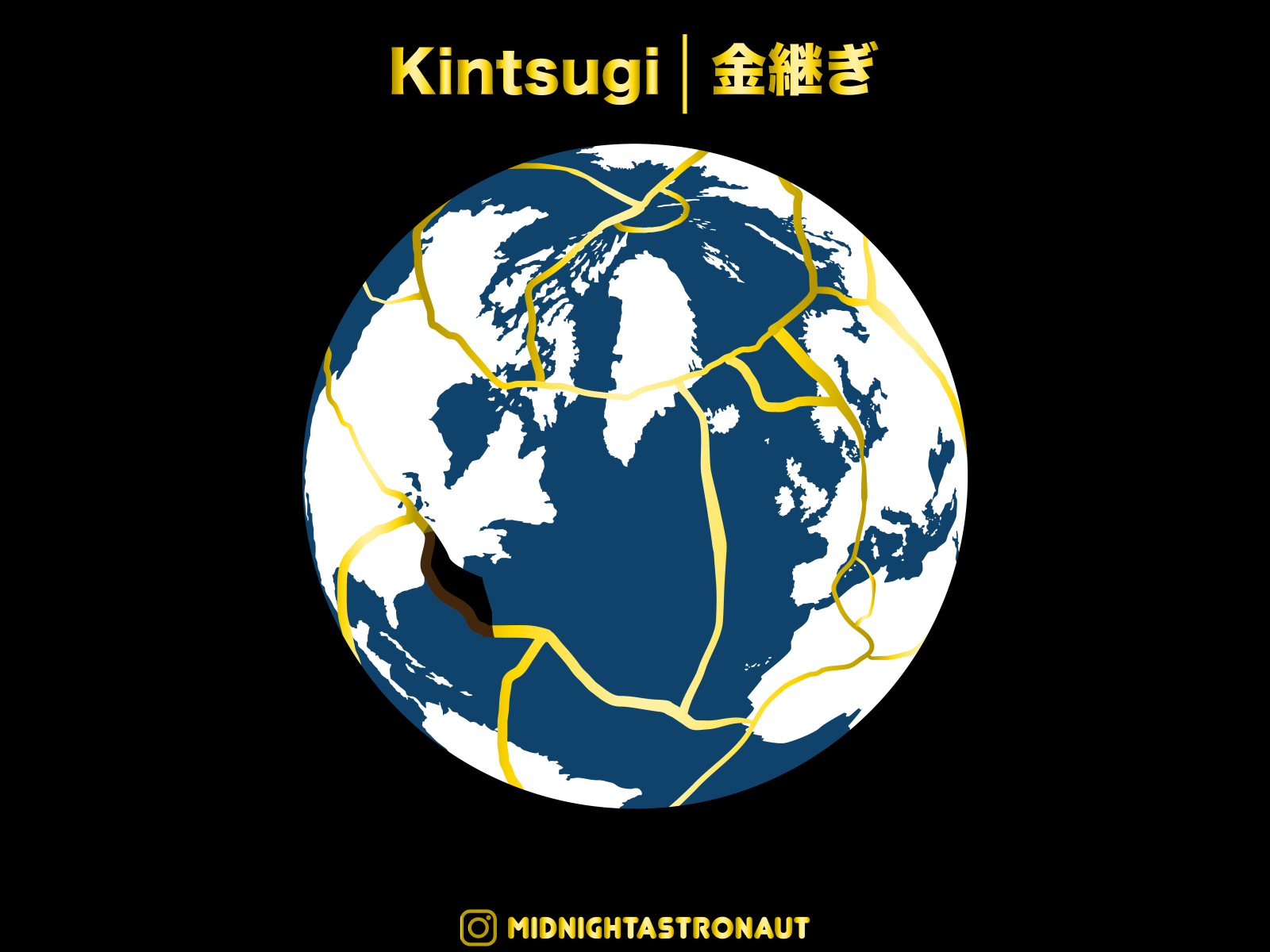 Kintsugi (金継ぎ) Earth - solving climate change by Aidan on Dribbble