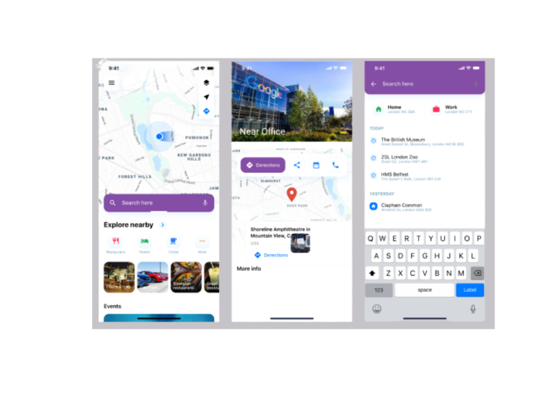Google Maps App by AH Design on Dribbble