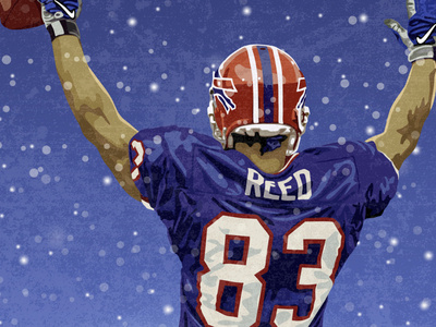 Andre Reed Illustration by Carl Cordes on Dribbble
