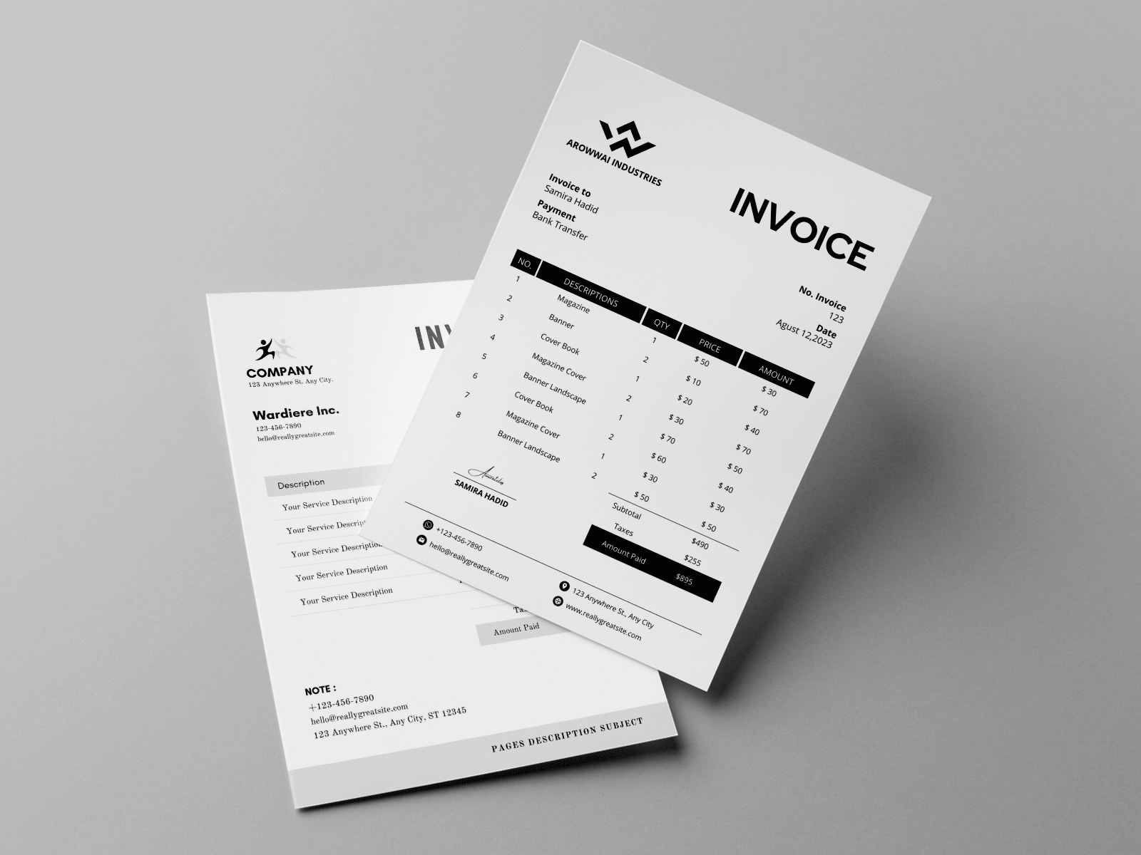 Invoice by MNT- Creator on Dribbble