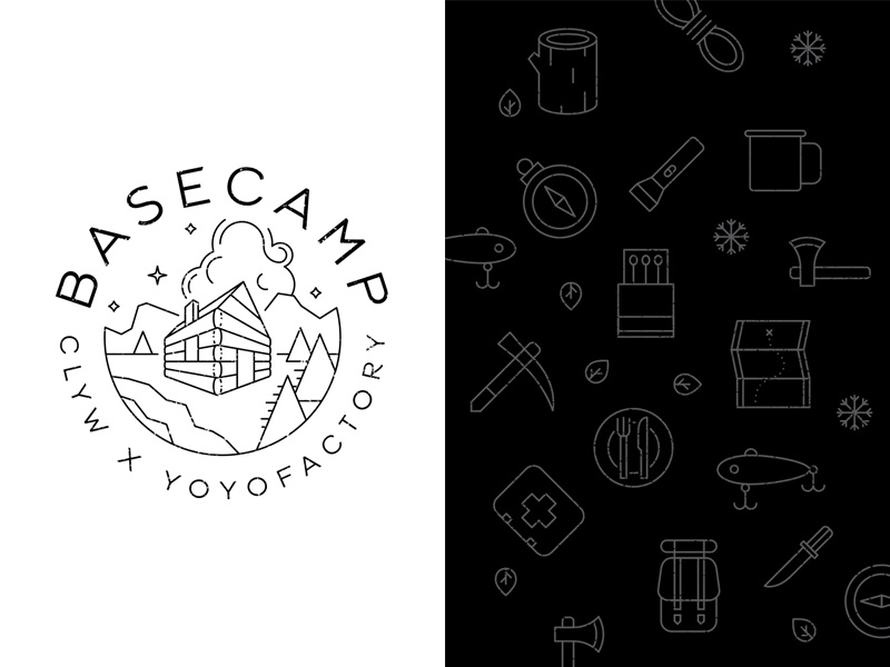 Basecamp Logo & Pattern by Mike Lundy on Dribbble